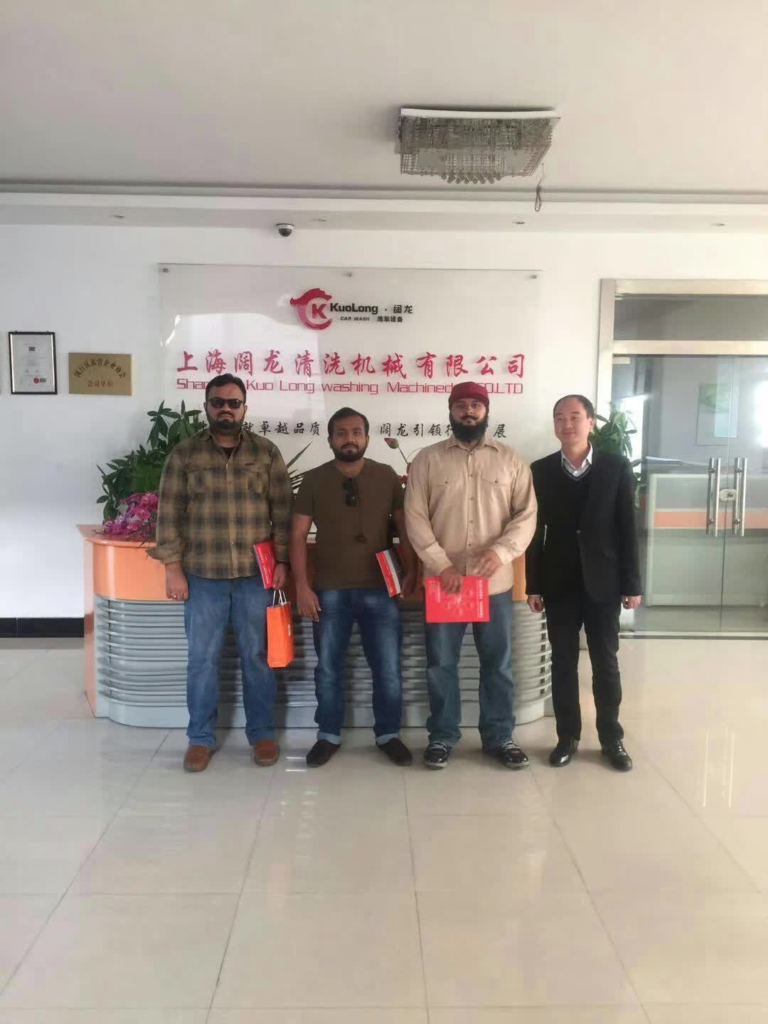 Pakistan client visiting our company and order contactless car wash ...